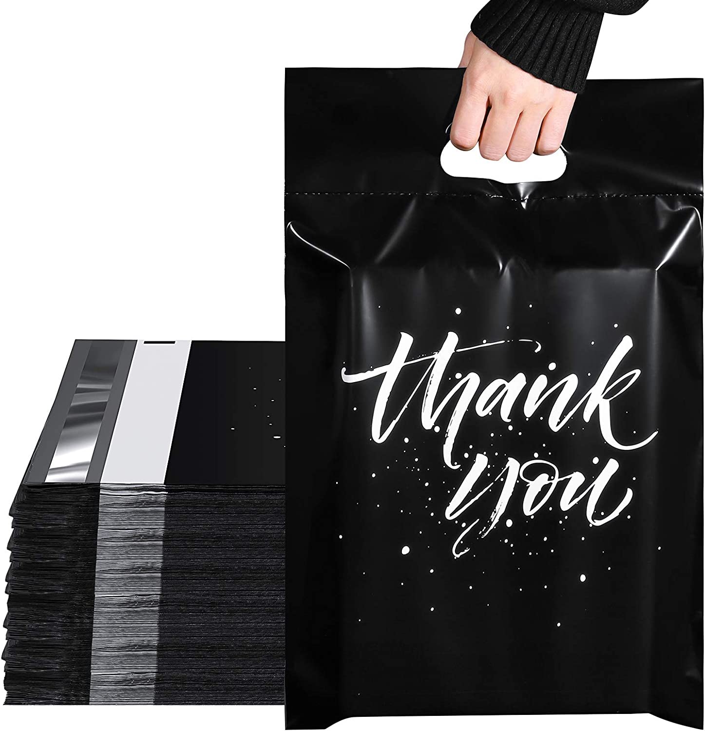 12x15.5 Poly Mailer Self-Sealing Envelope Shipping Bags with Handle ...